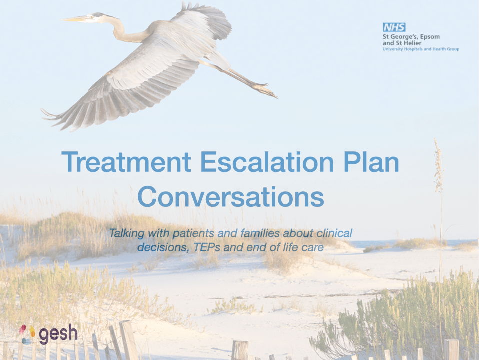 Challenging Care Conversations: Treatment Escalation Plans Workshop ...